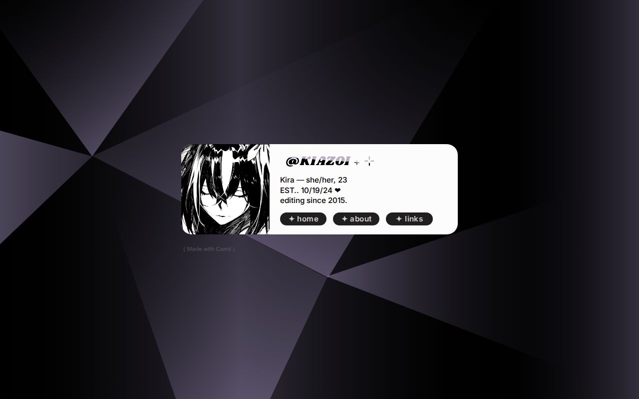 Kira’s Carrd